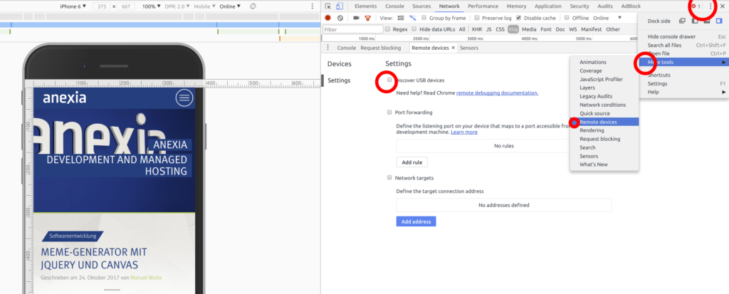 Chrome DevTools for Responsive Web Design - ANEXIA Blog